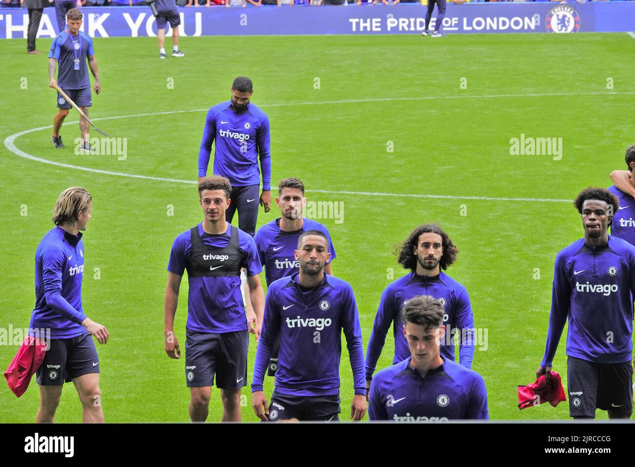 Fulham, London, UK. 23rd Aug, 2022. Chelsea Football Club first team ...