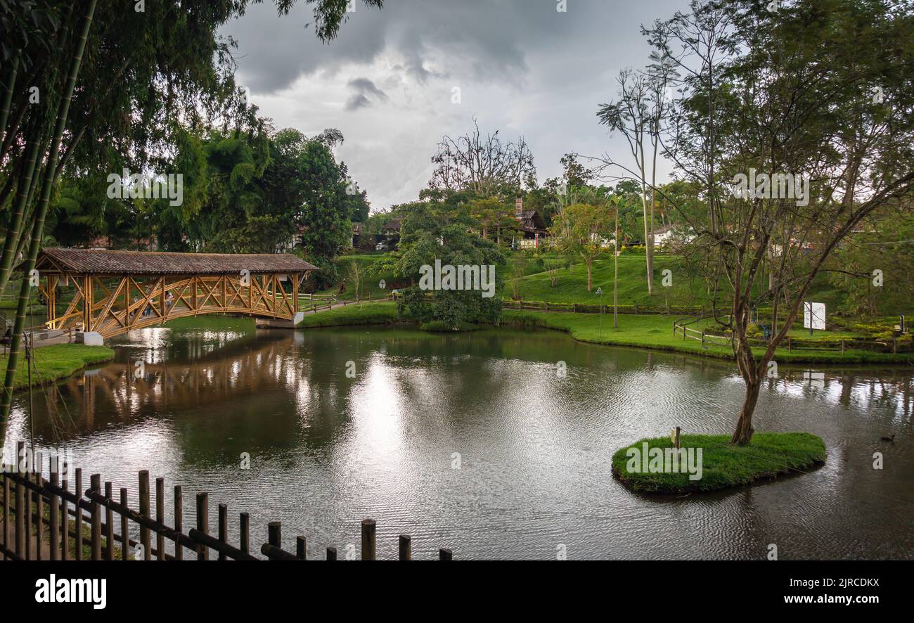 Colombian natural park with many options for fun and hiking Stock Photo ...