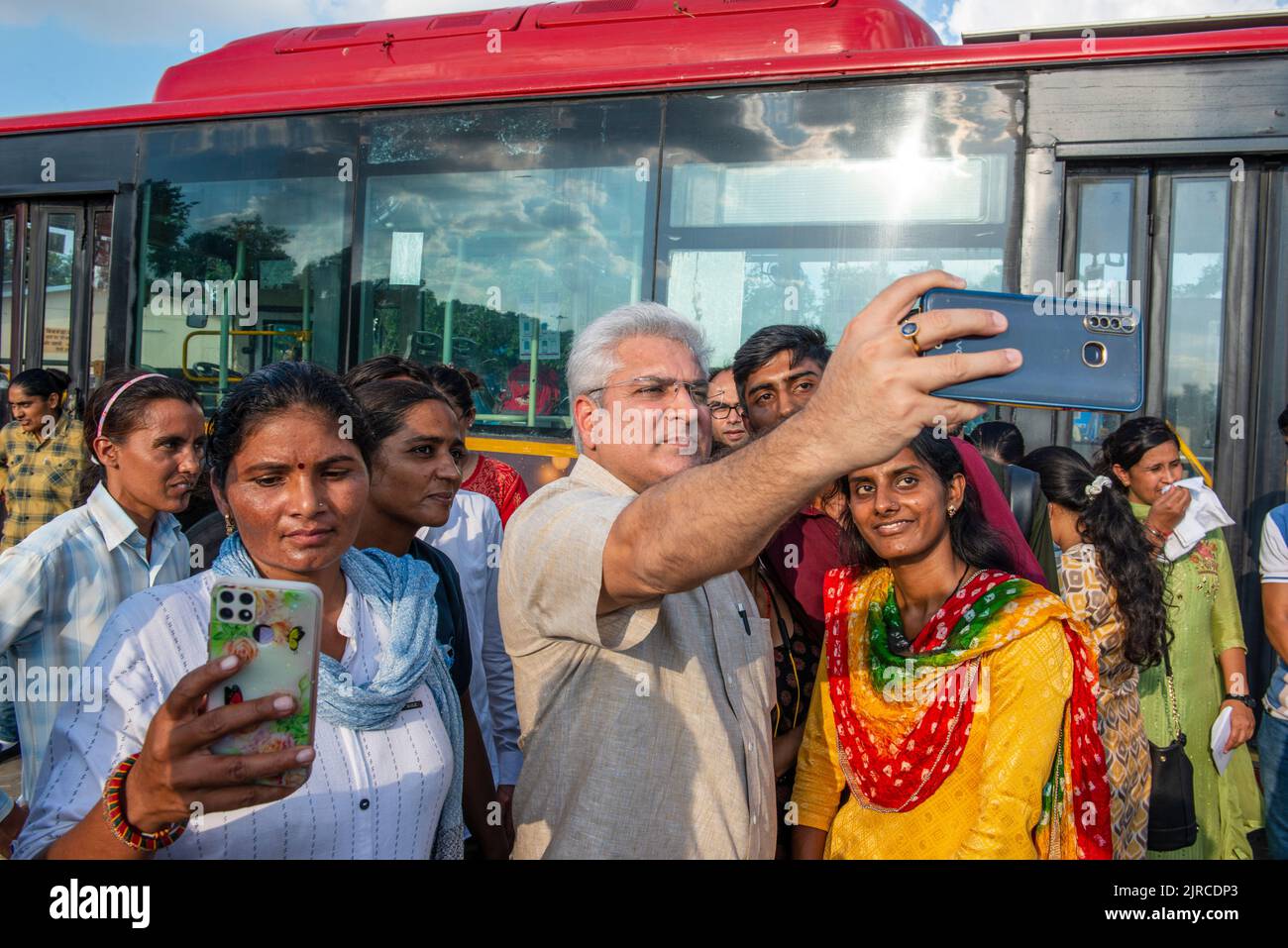 Female driver posing bus hi-res stock photography and images - Alamy