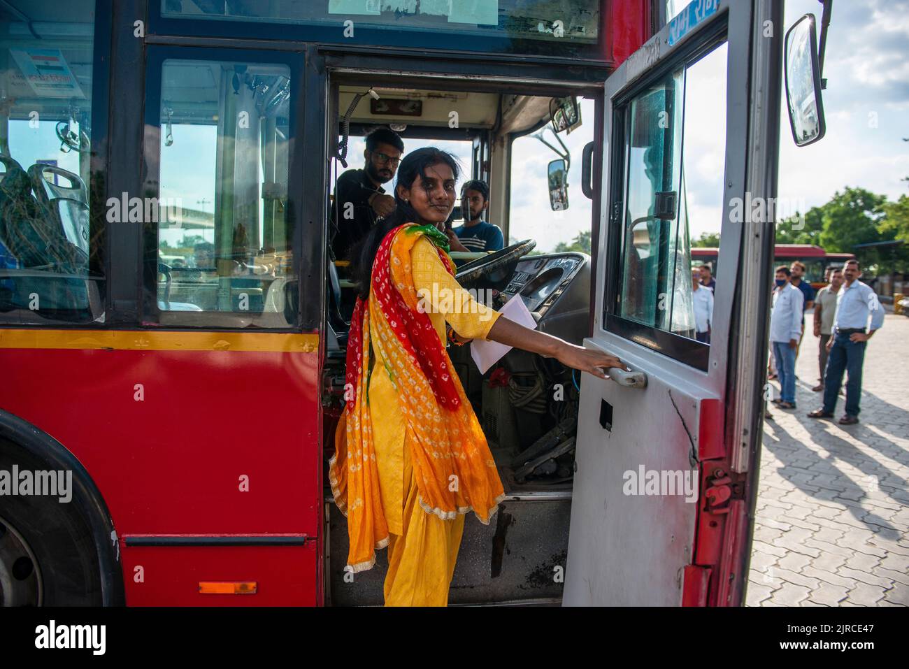 New Delhi, India. 23rd Aug, 2022. Komal Choudhary newly appointed bus ...
