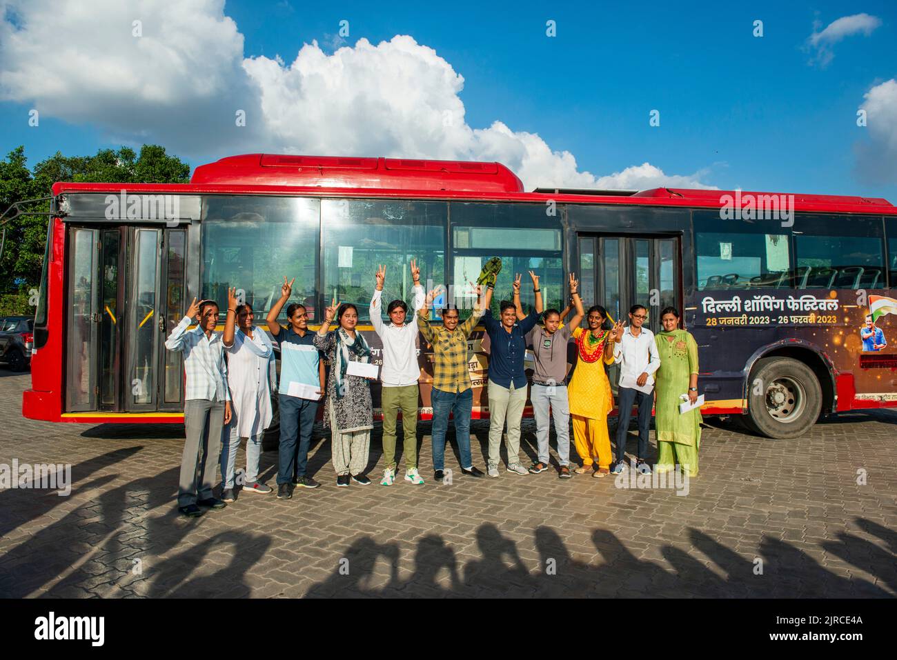 Female driver posing bus hi-res stock photography and images - Alamy