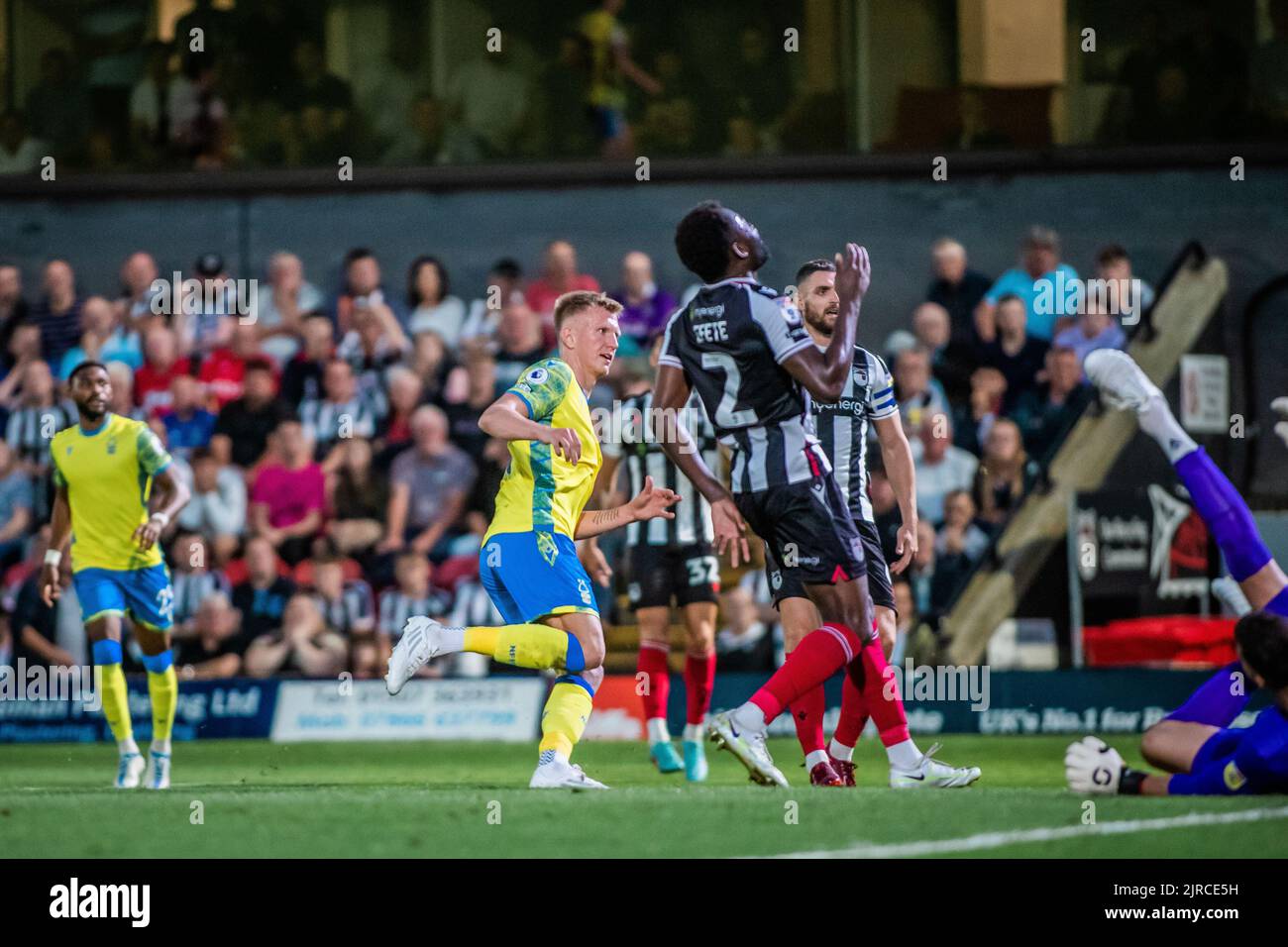 Sam Surridge #16 of Nottingham Forest scores his teams second of the ...