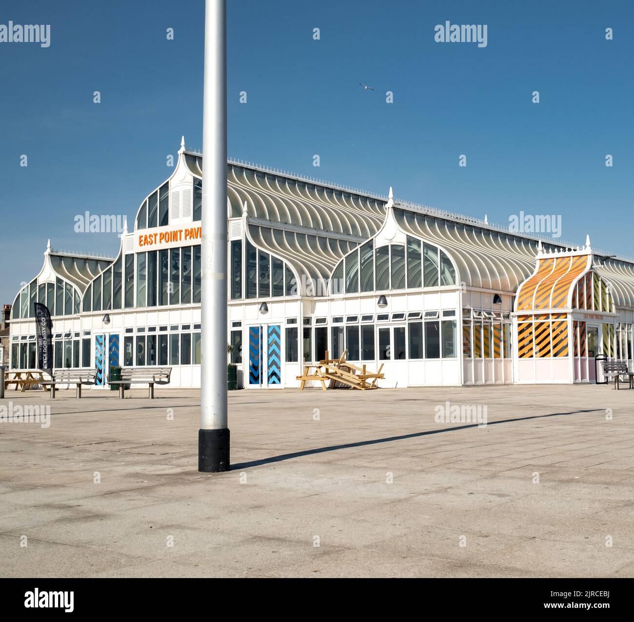 Lowestoft, Suffolk, UK – August 14 2022. The exterior of the East Point ...