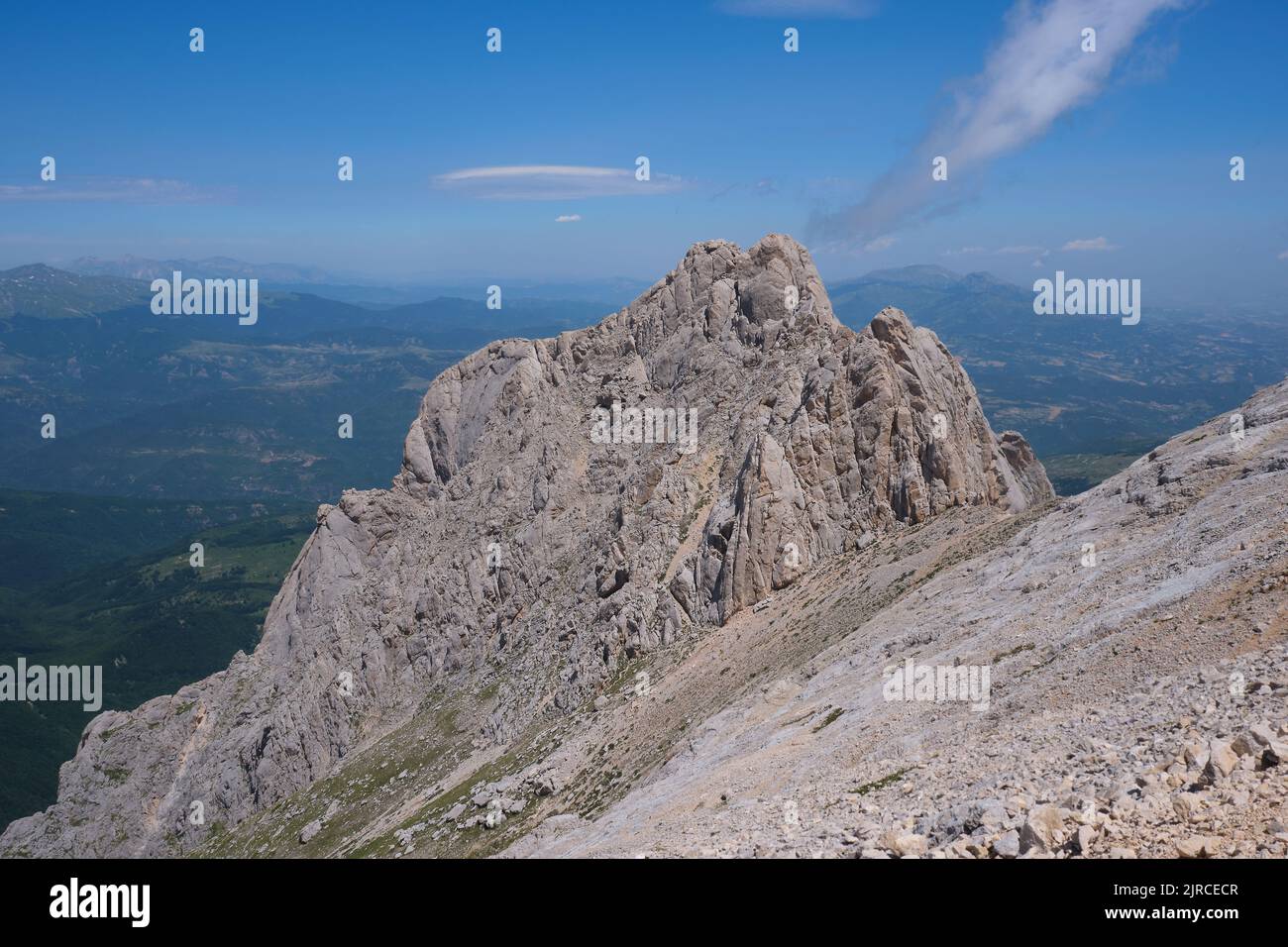 top of the horn small great stone of italy abruzzo Stock Photo - Alamy