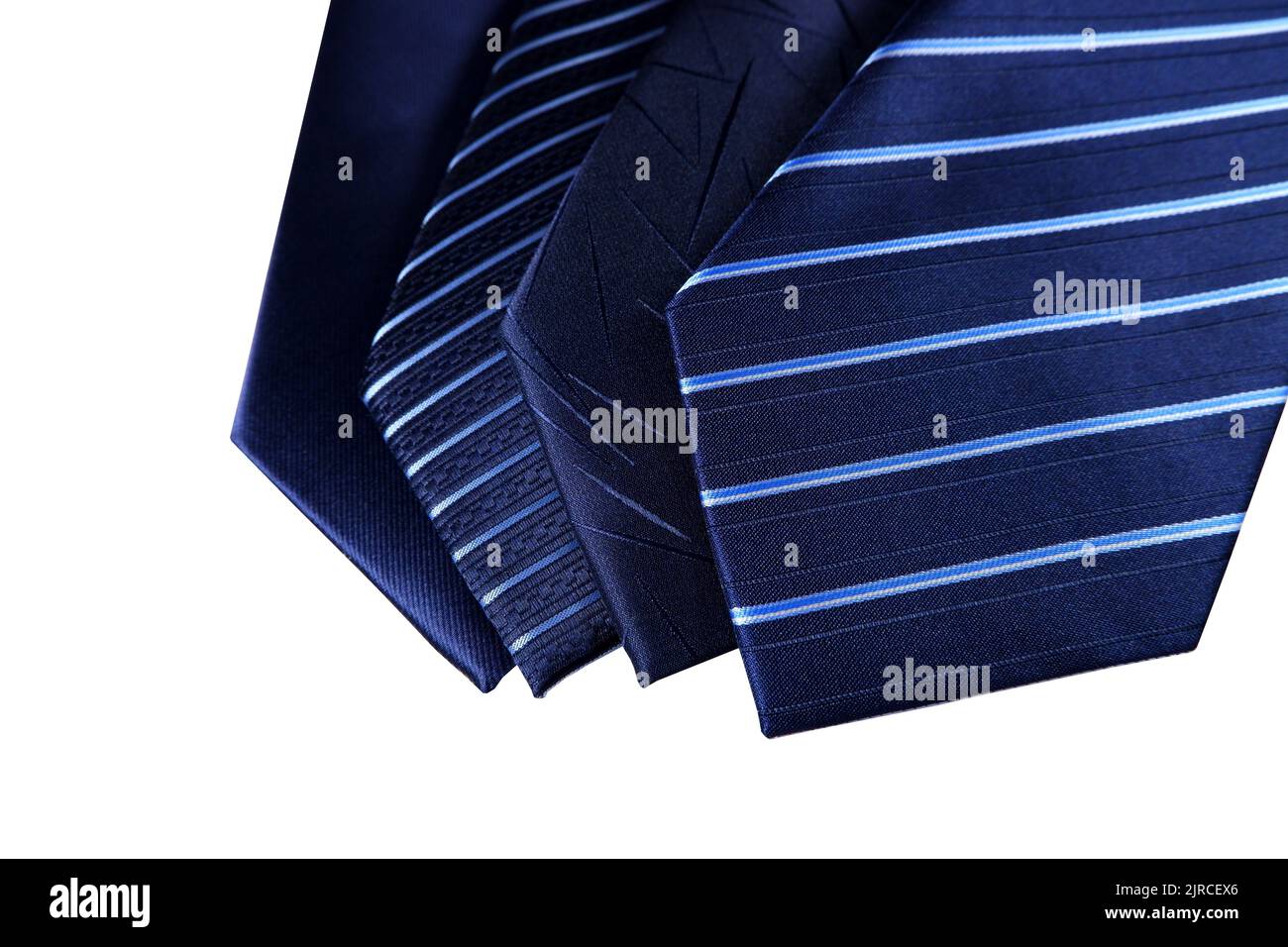 A group of neckties on isolated white background Stock Photo - Alamy