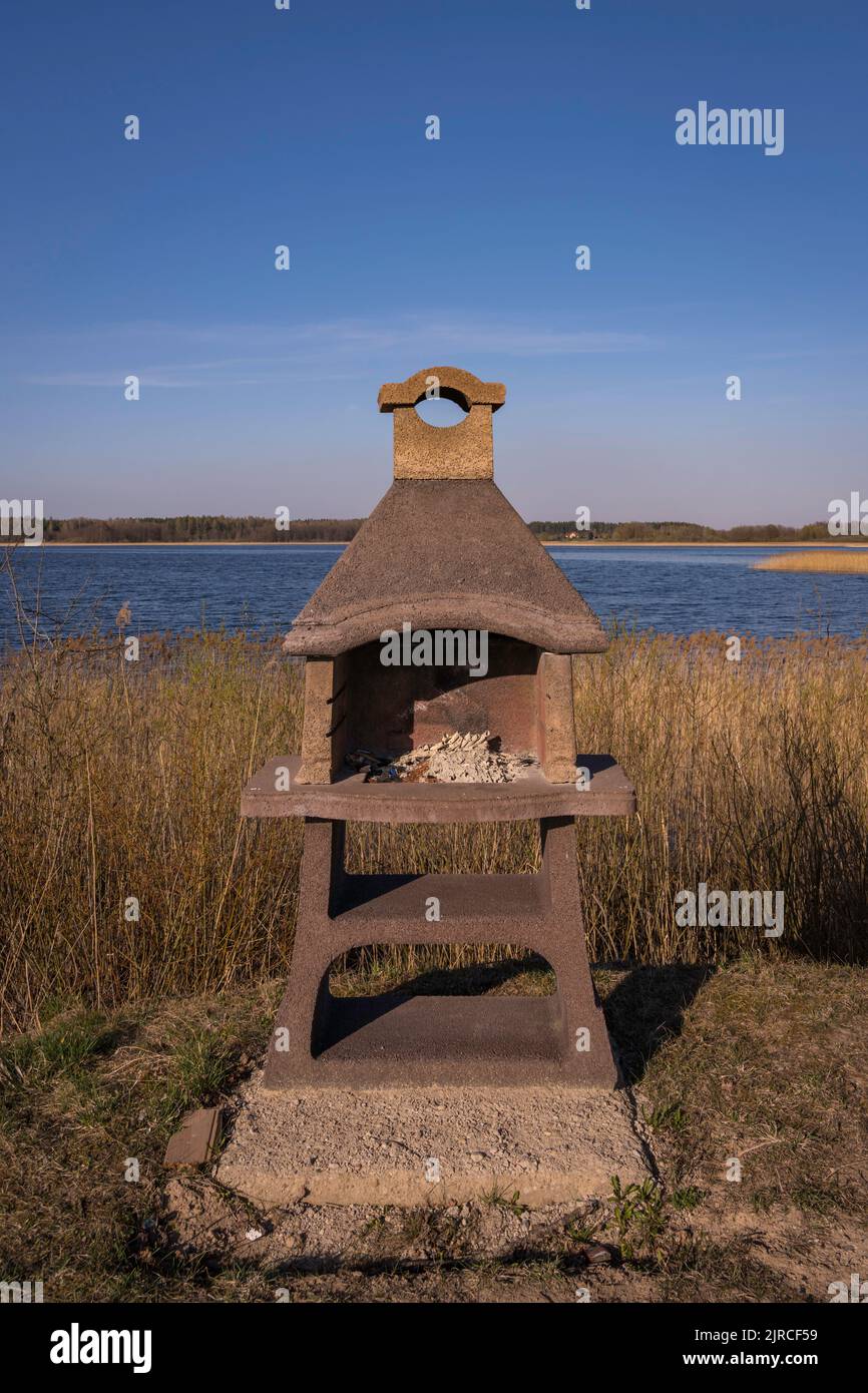 lake in spring at sunset Stock Photo - Alamy
