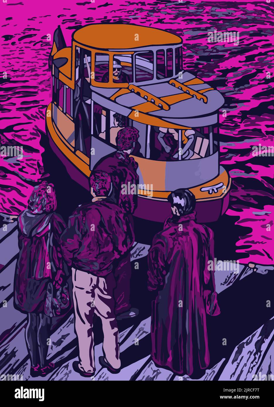 sea bus landing Stock Vector Image & Art - Alamy