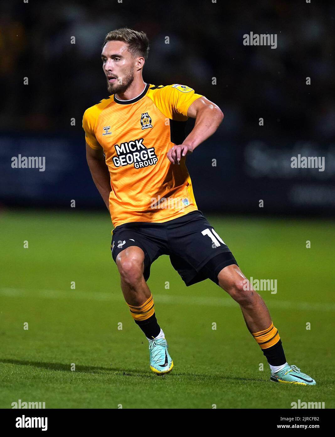 Cambridge United's Sam Smith during the Carabao Cup second round match ...