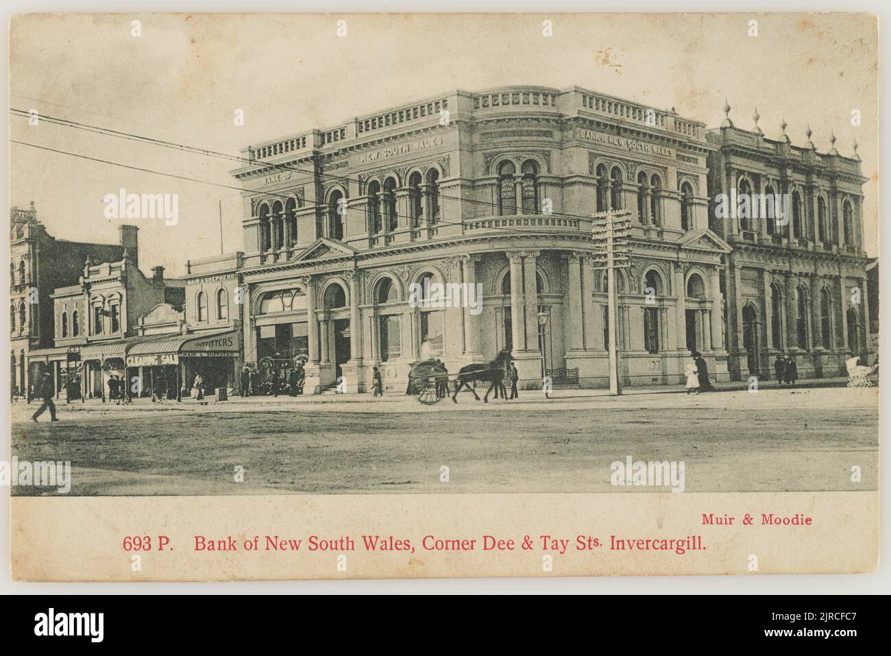 Bank of New South Wales, Corner Dee and Tay Streets, Invercargill, 1905 ...