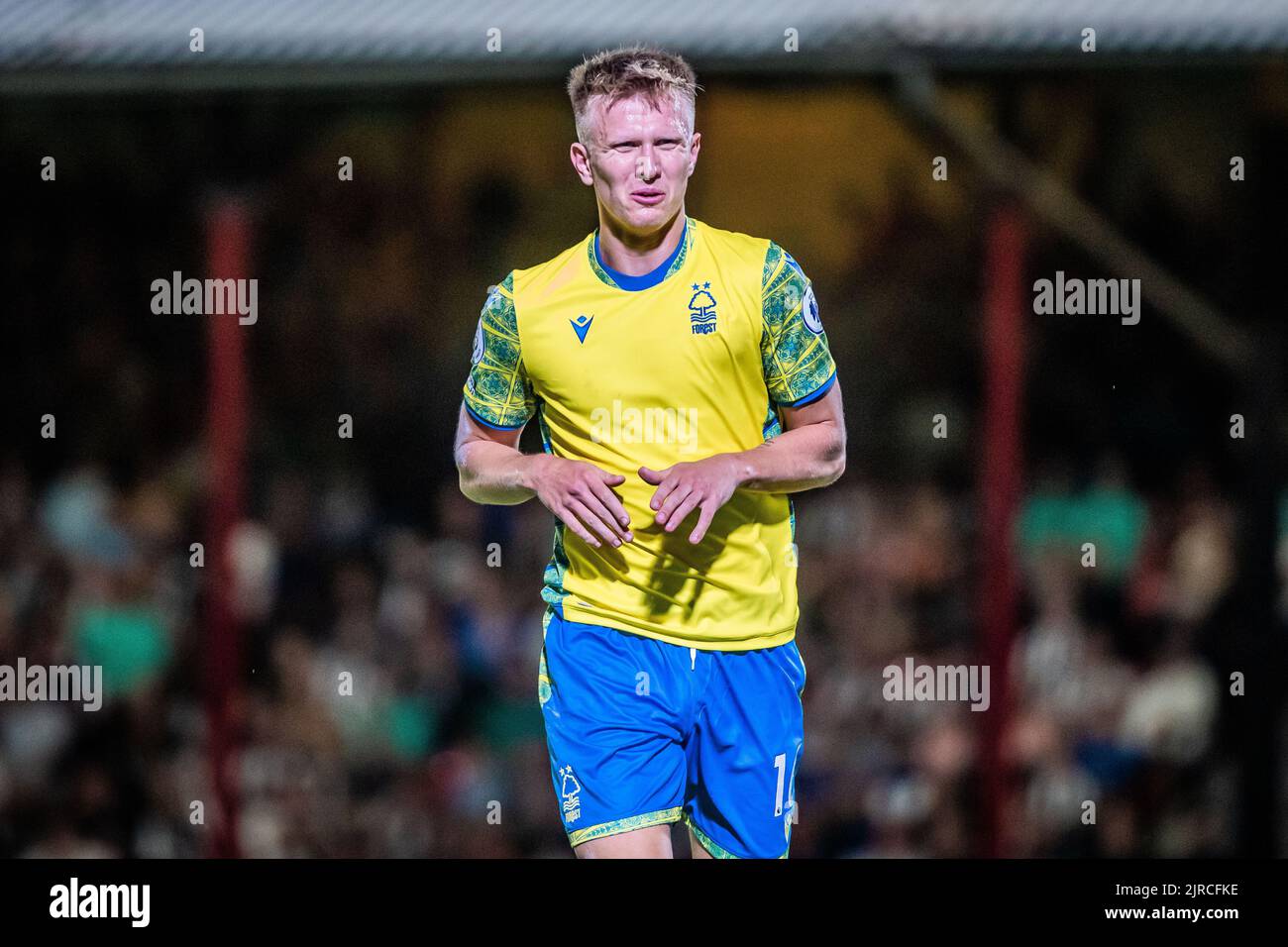 Sam Surridge #16 of Nottingham Forest celebrates his second and his ...