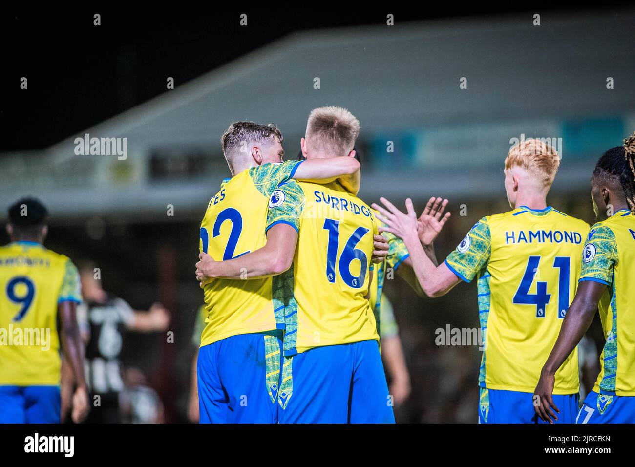 Sam Surridge #16 of Nottingham Forest celebrates his second and his ...