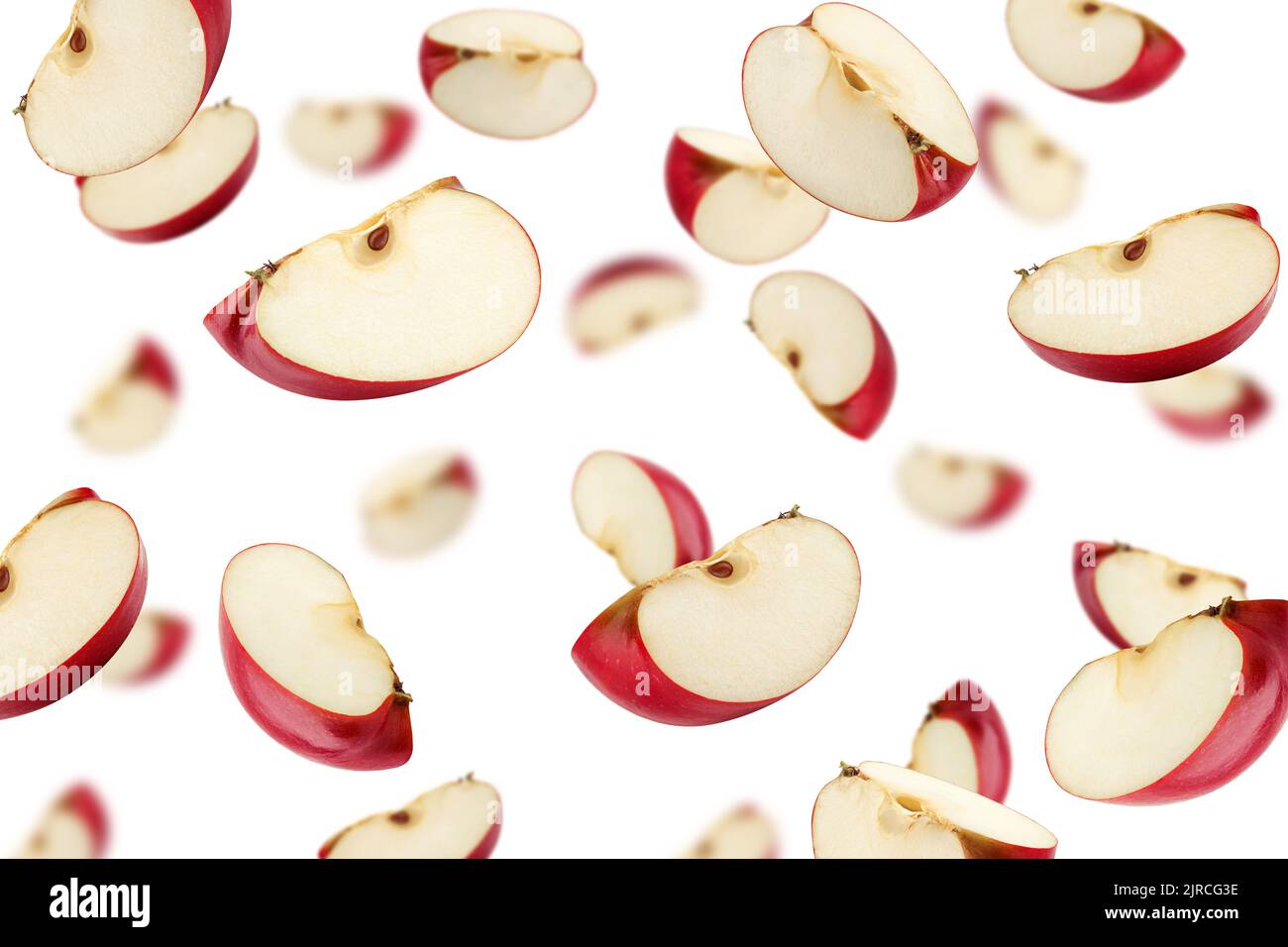 Red apple slice isolated hi-res stock photography and images - Alamy