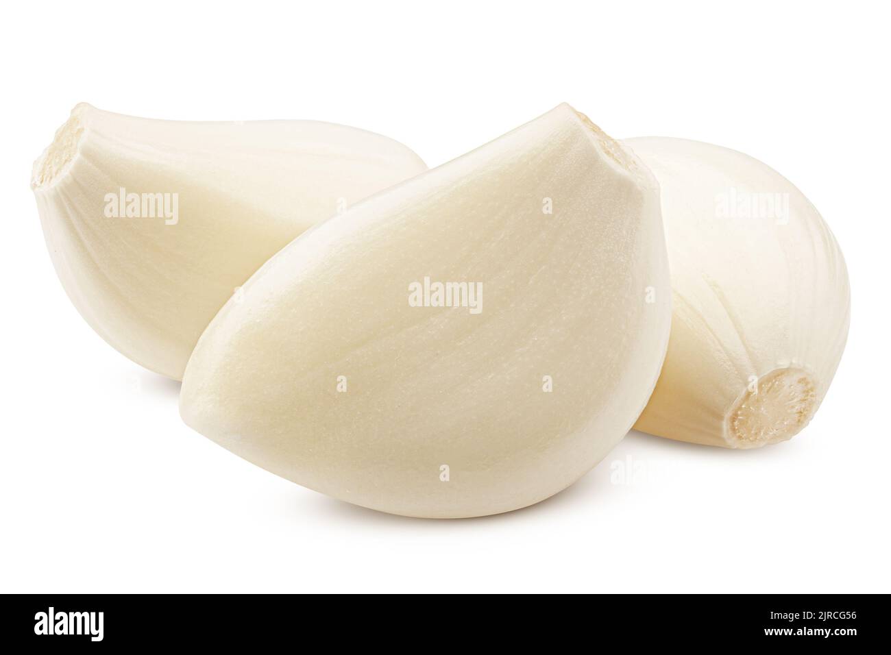 garlic, isolated on white background, clipping path, full depth of ...