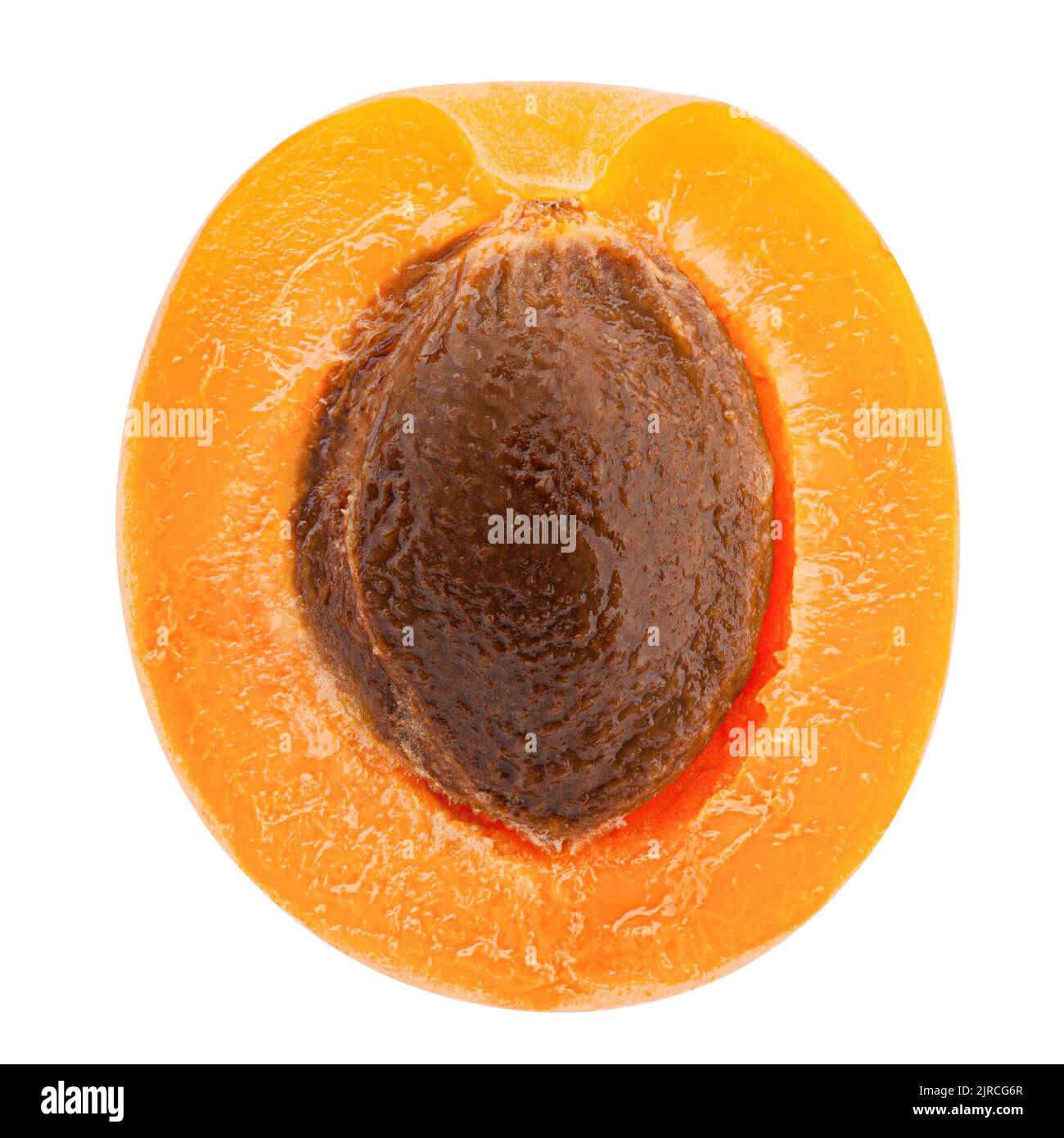 apricot isolated on white background, clipping path, full depth of ...