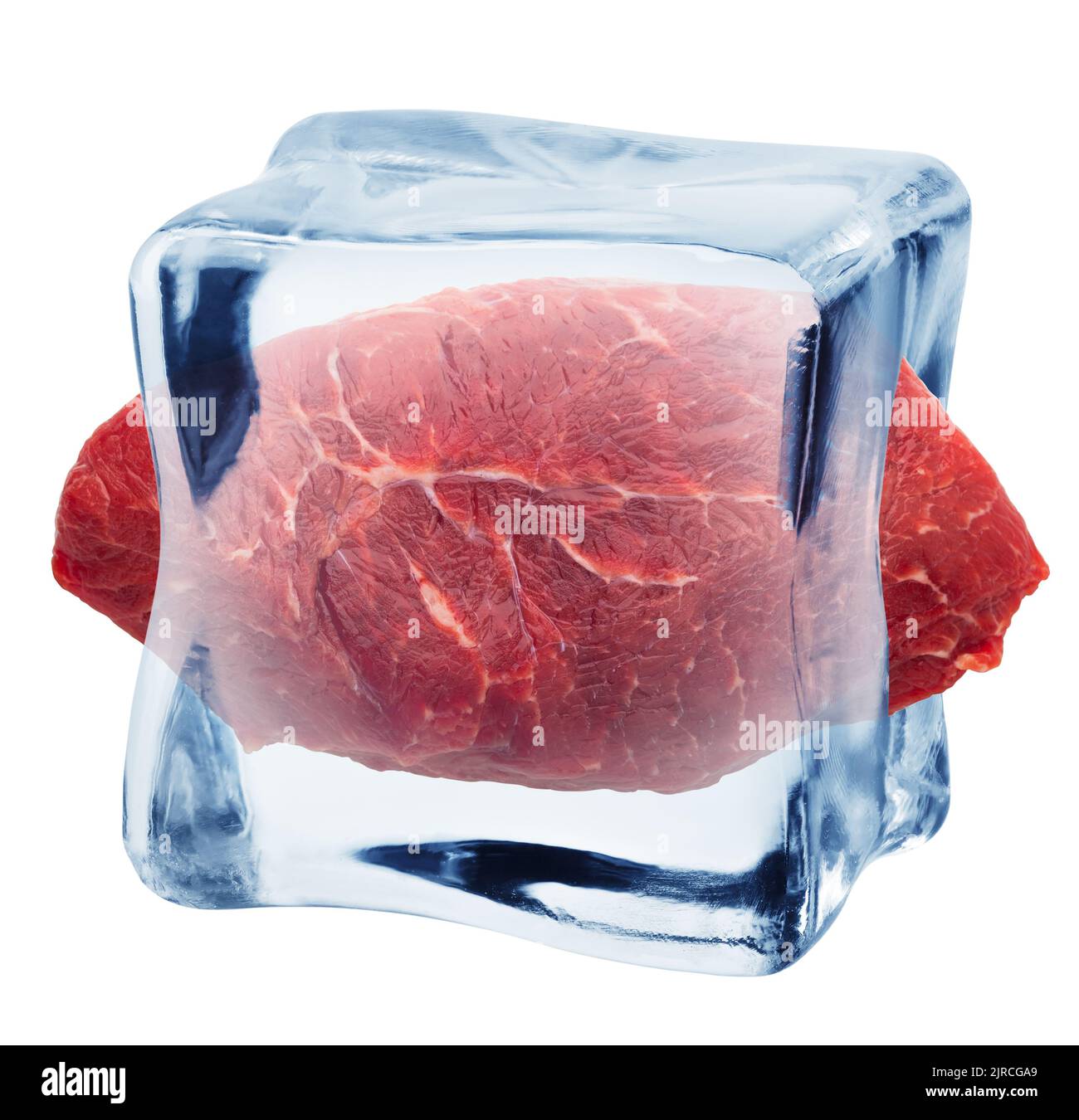 Ice On Frozen Meat