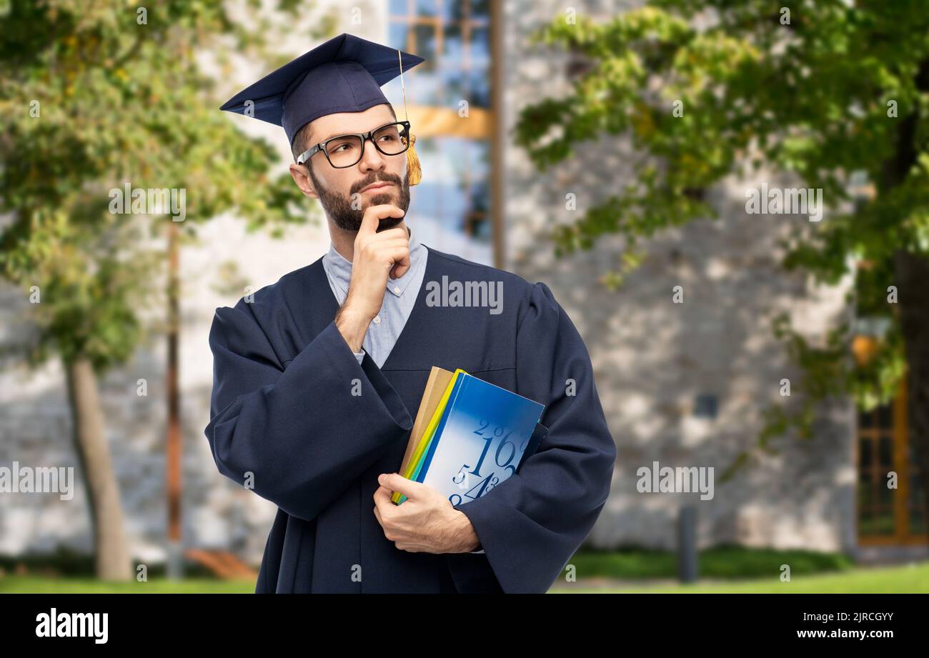 Graduate mortar board thinking hi-res stock photography and images - Alamy