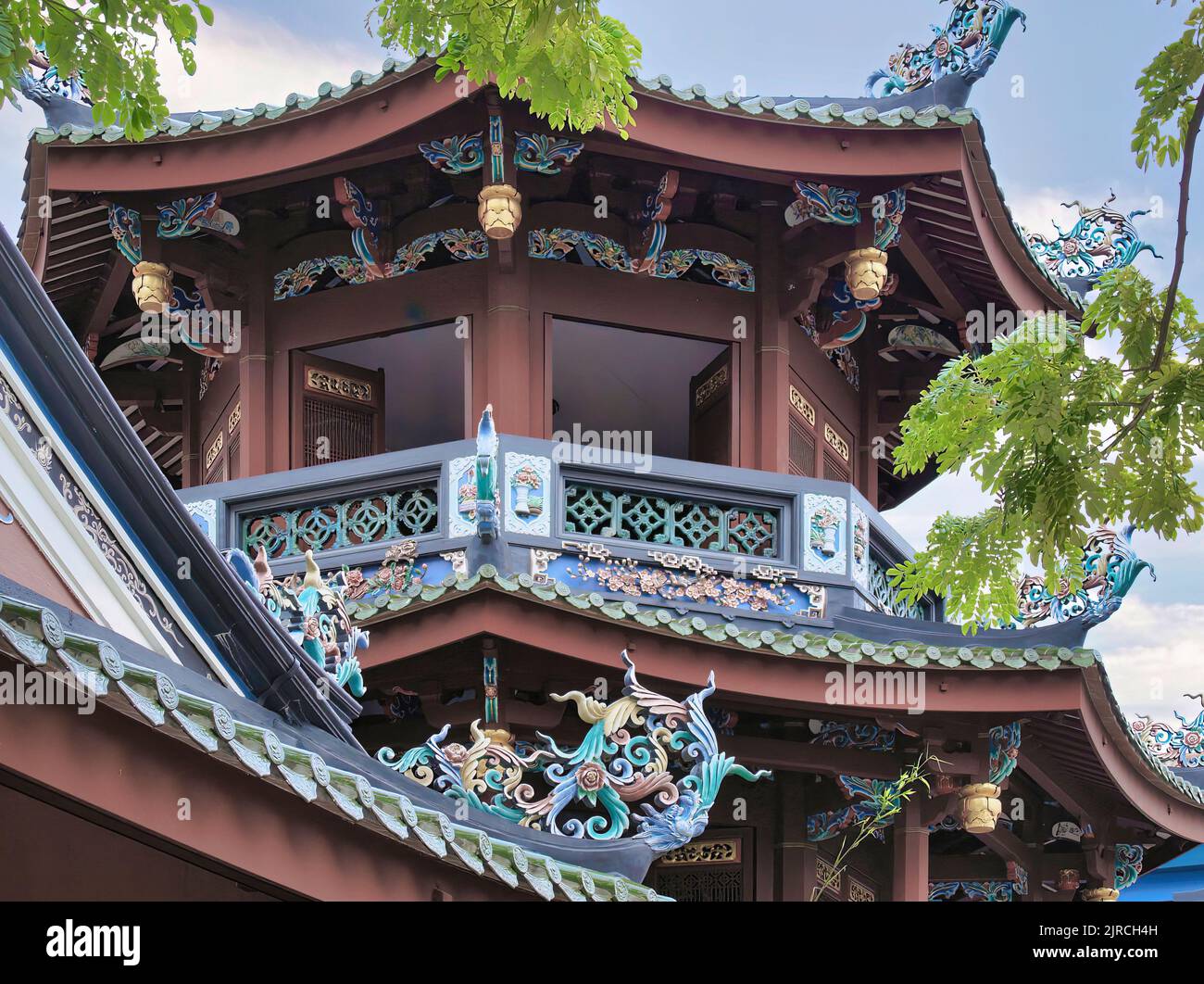 SIngapore, Thian Hock Keng Temple Stock Photo - Alamy