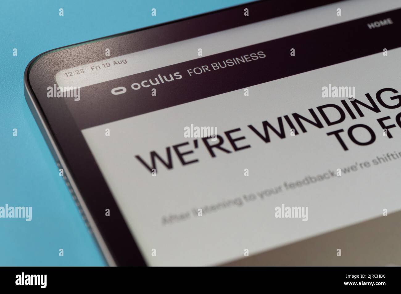 New york, USA - august 20, 2022: Checking Oculus for business page on ...