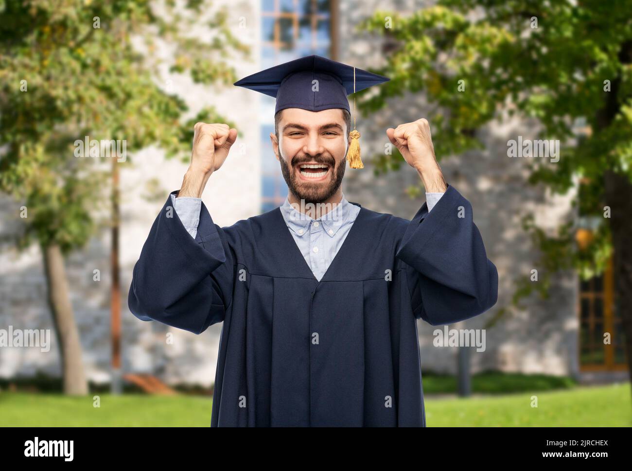 Excited awesome man in hi-res stock photography and images - Alamy