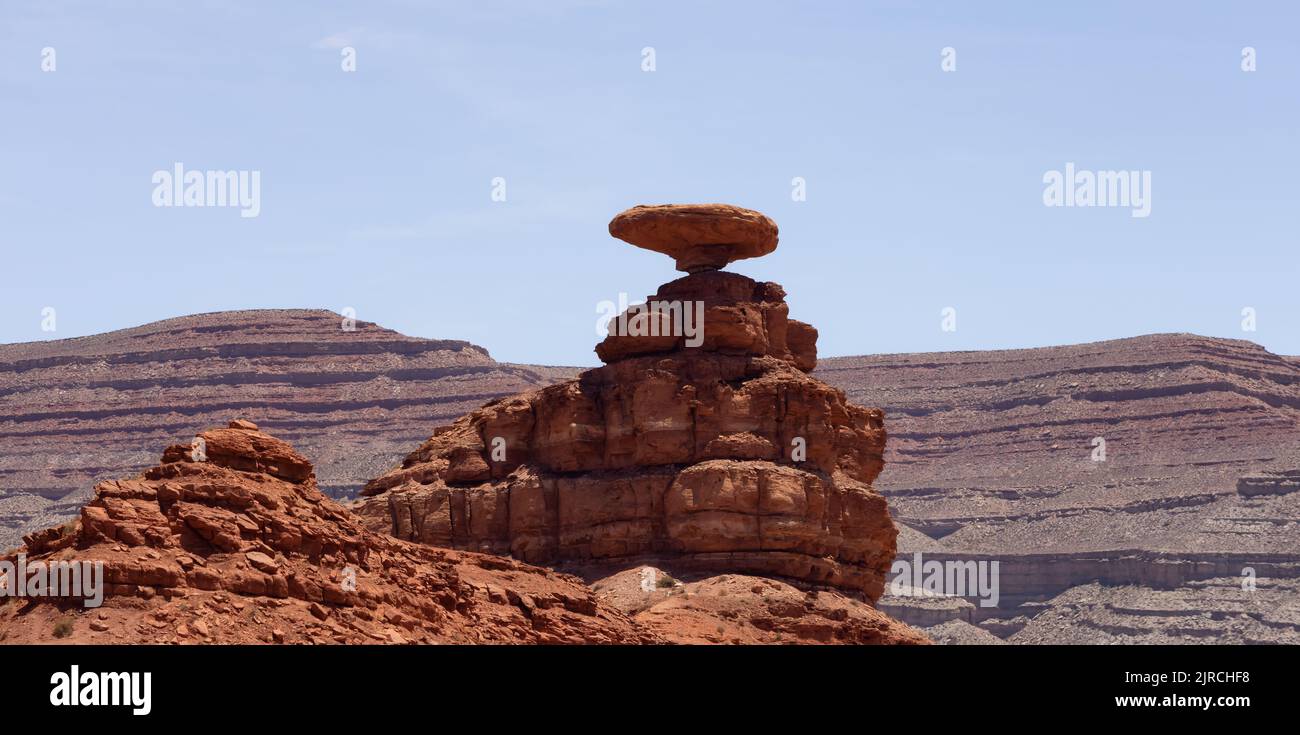 American Landscape in the Desert with Red Rock Mountain Formations ...
