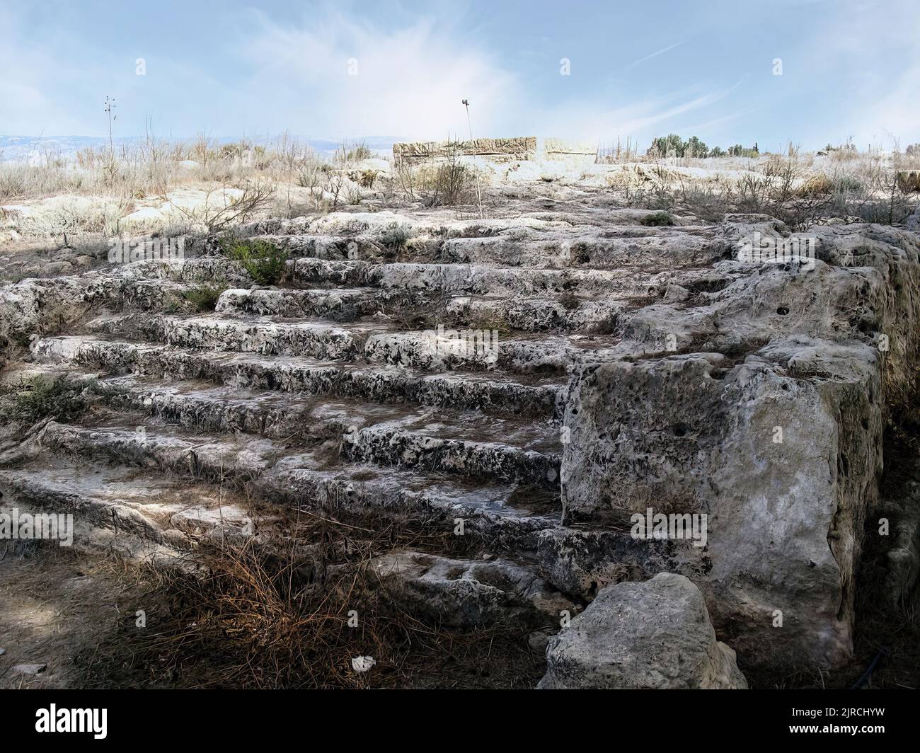 Kourion archaeological site, ruins of ancient town, Cyprus, Limassol ...