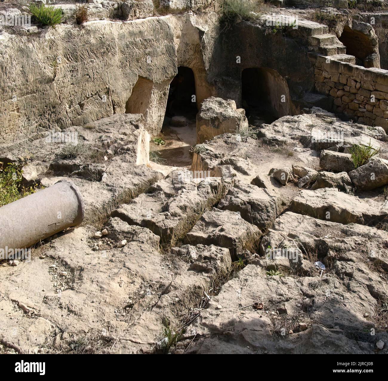 Ruins of ancient town in Paphos archaeological site, Paphos, Cyprus (1 ...