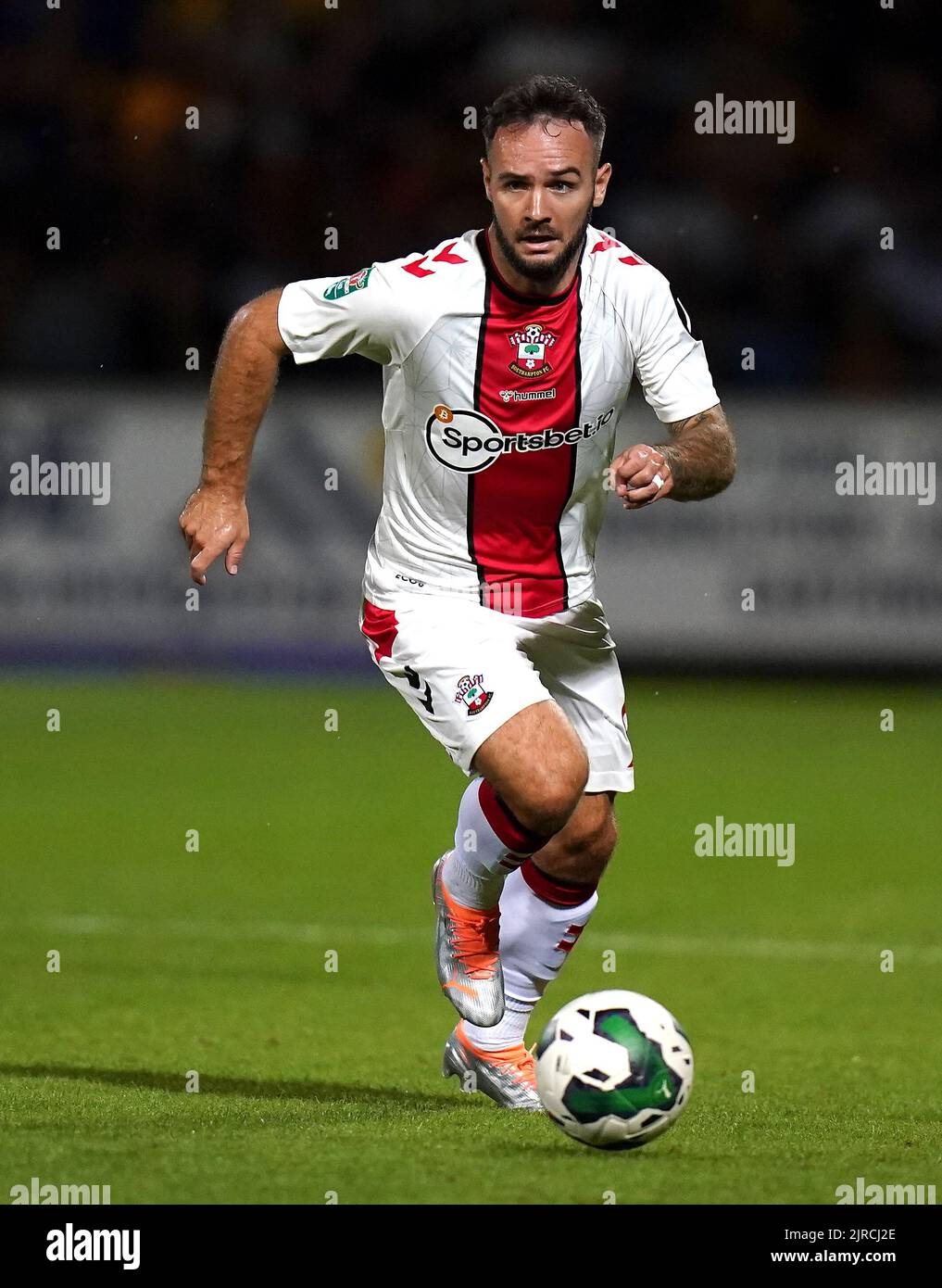 Southampton's Adam Armstrong during the Carabao Cup second round match ...