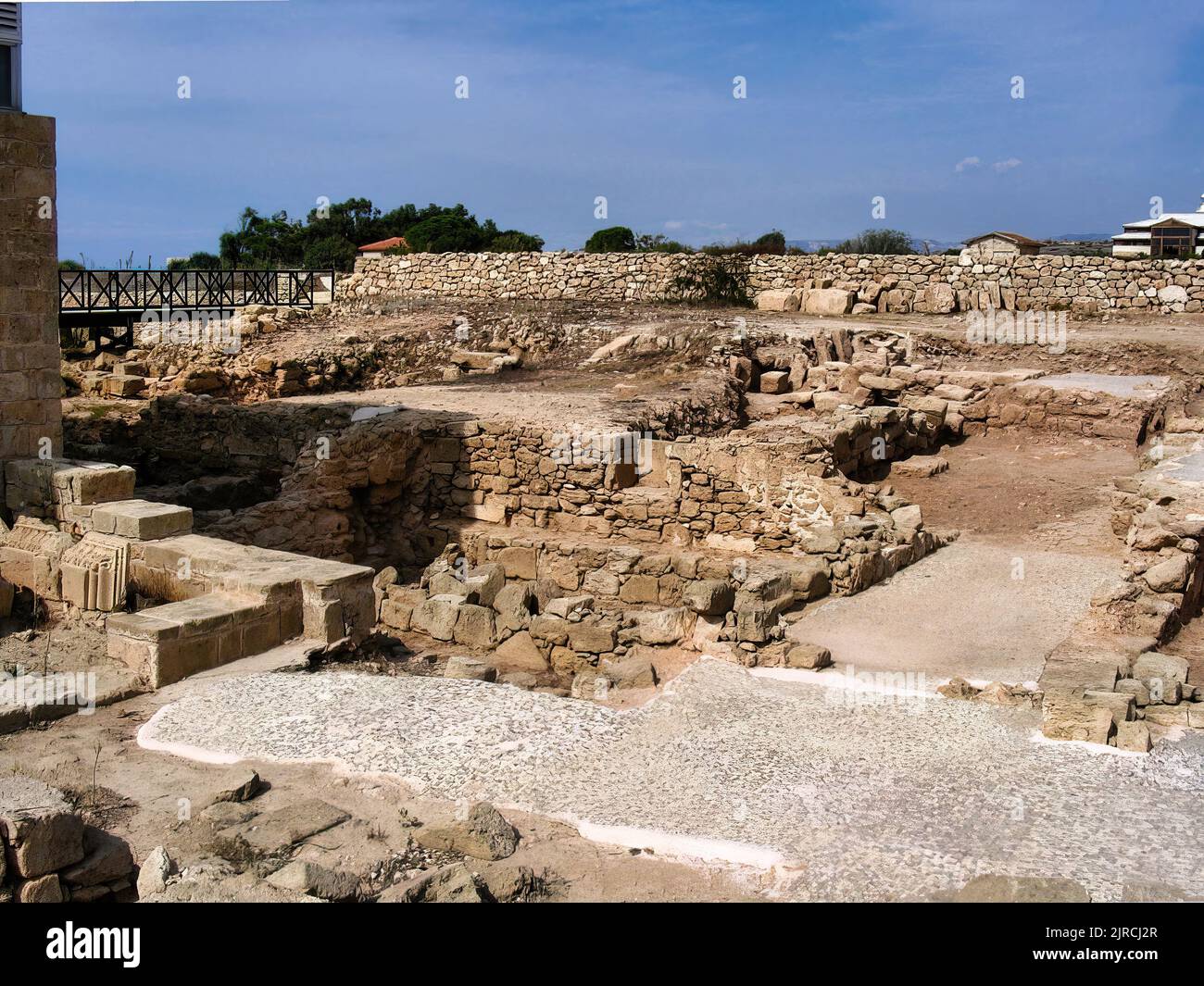 Ruins of ancient town in Paphos archaeological site, Paphos, Cyprus (1 ...