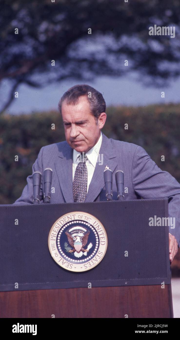 Richard nixon inauguration 1973 hi-res stock photography and images - Alamy