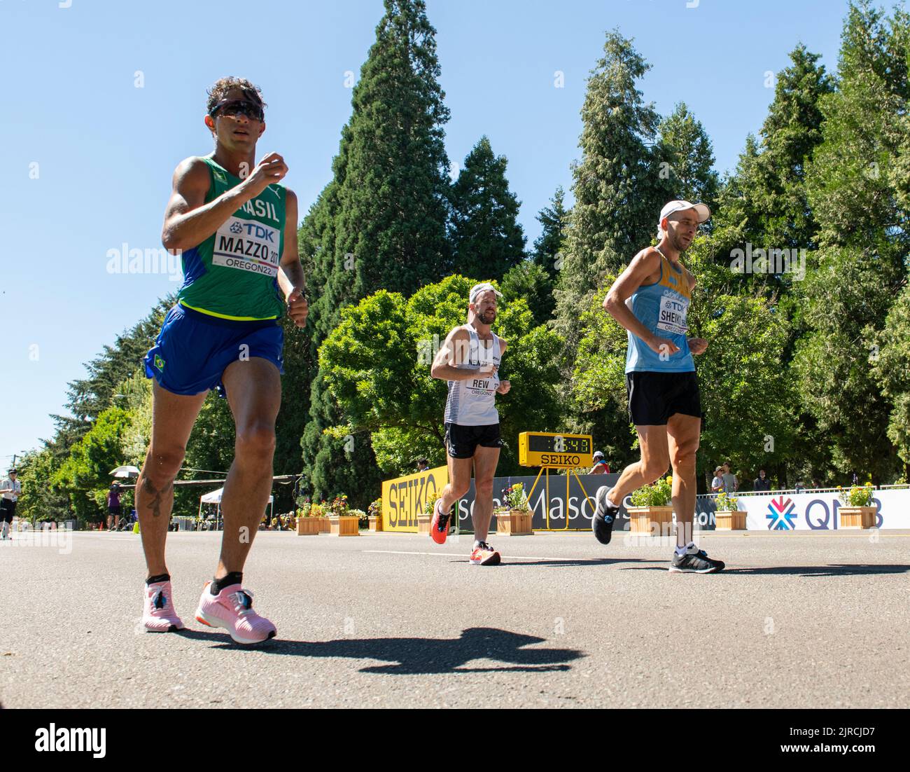 Lucas Mazzo of Brazil competing in the men’s 20k walk at the World ...