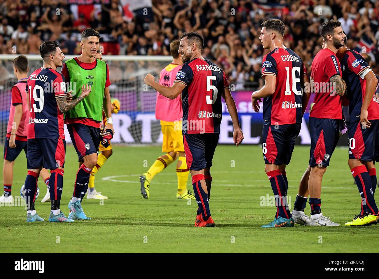 Unipol Domus, Cagliari, Italy, August 21, 2022, Marco Mancosu of ...