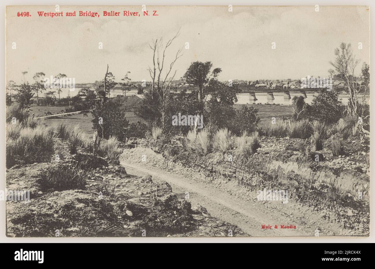 Westport and Bridge, Buller River, New Zealand, 1904, Westport, by Muir ...