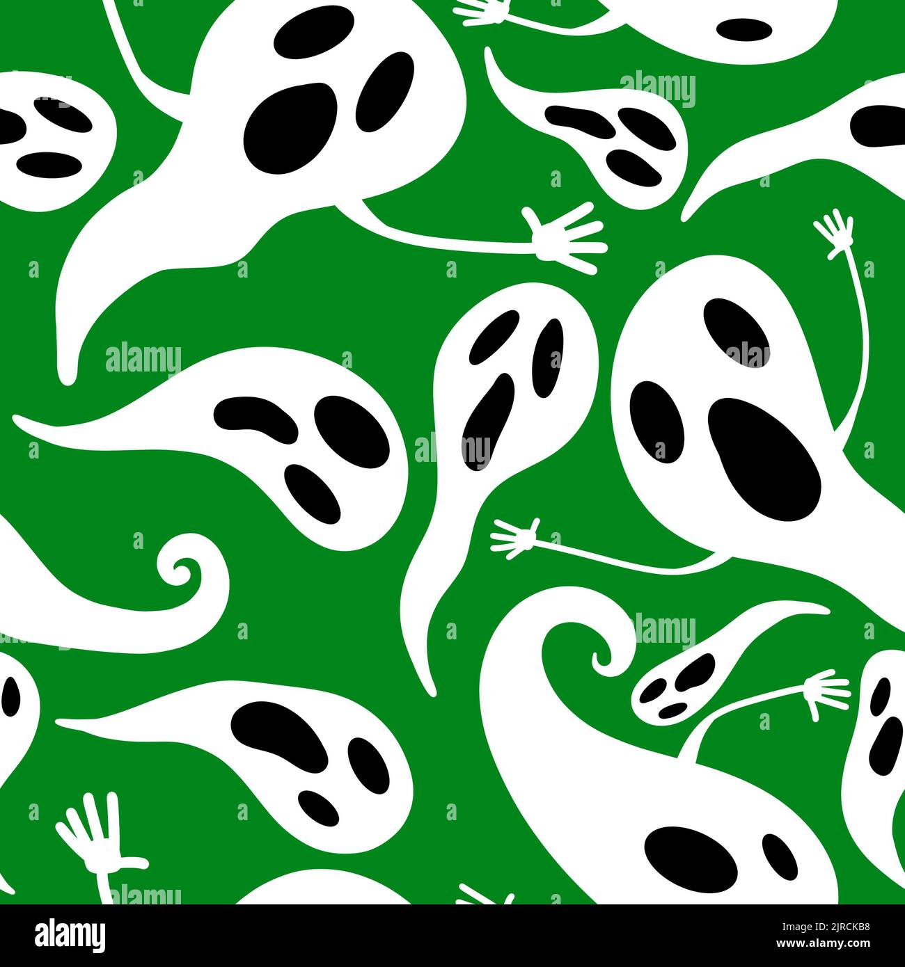 Autumn Halloween seamless cartoon ghost pattern for fabrics and ...
