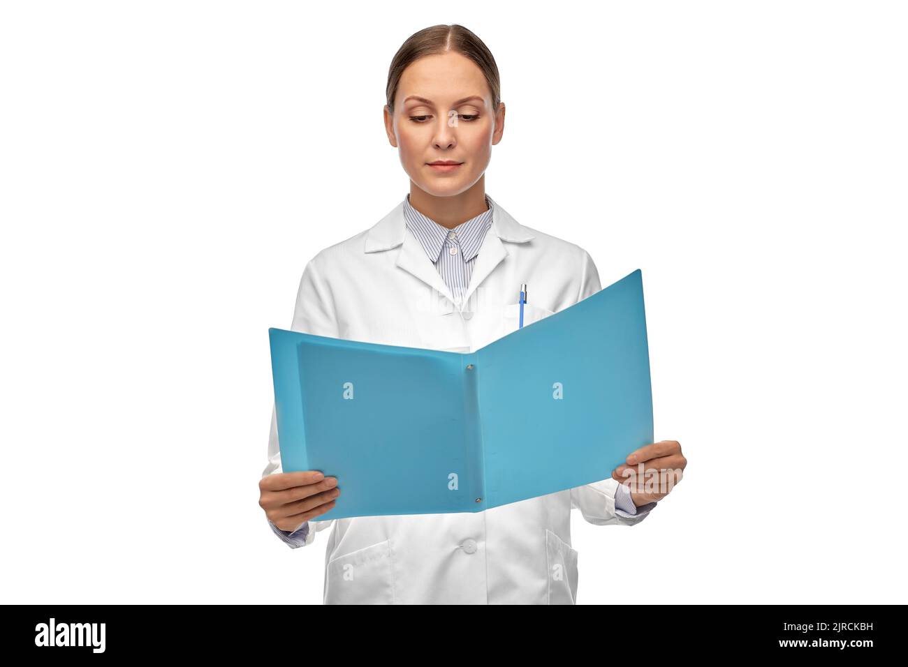 Female doctor folder hi-res stock photography and images - Alamy
