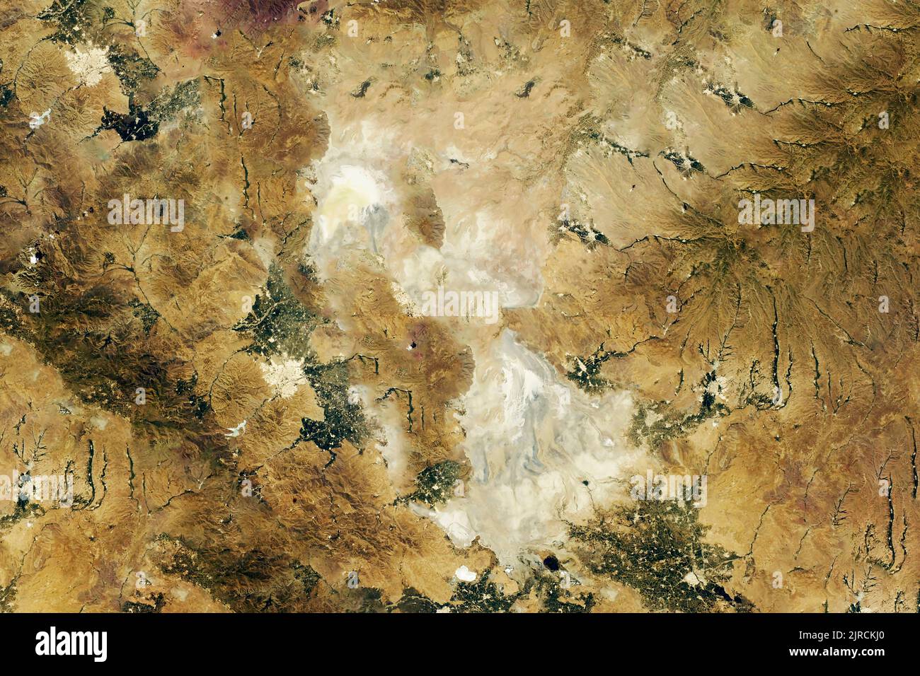 Drought, climate change from space. Elements of this image furnished by ...