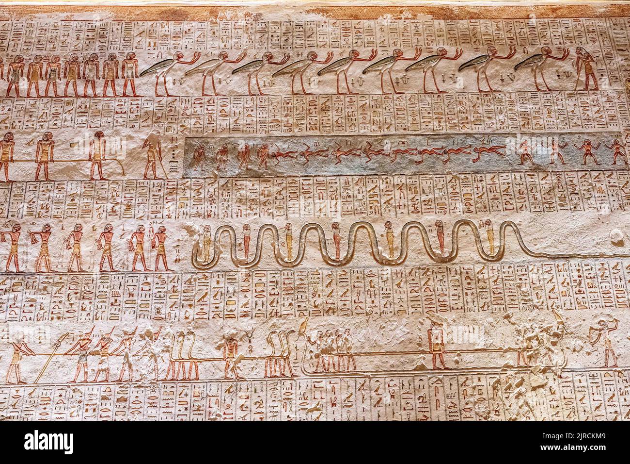 KV9 Tomb Started by Ramses V and finished by Ramses VI, intact with ...