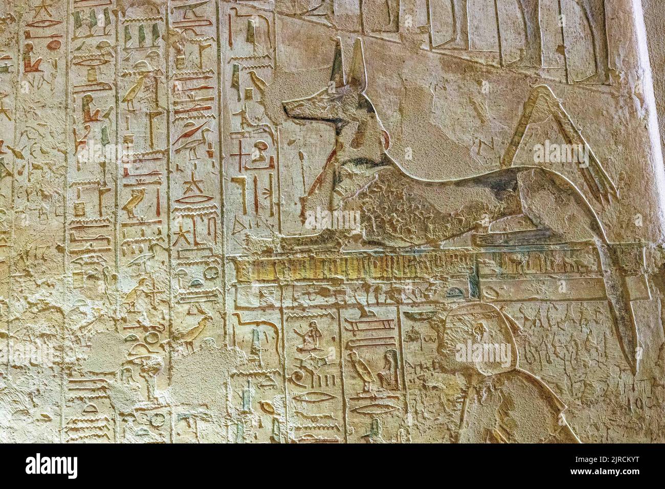 KV6 Tomb of Ramesses IX intact with hieroglyphs and paintings at the ...
