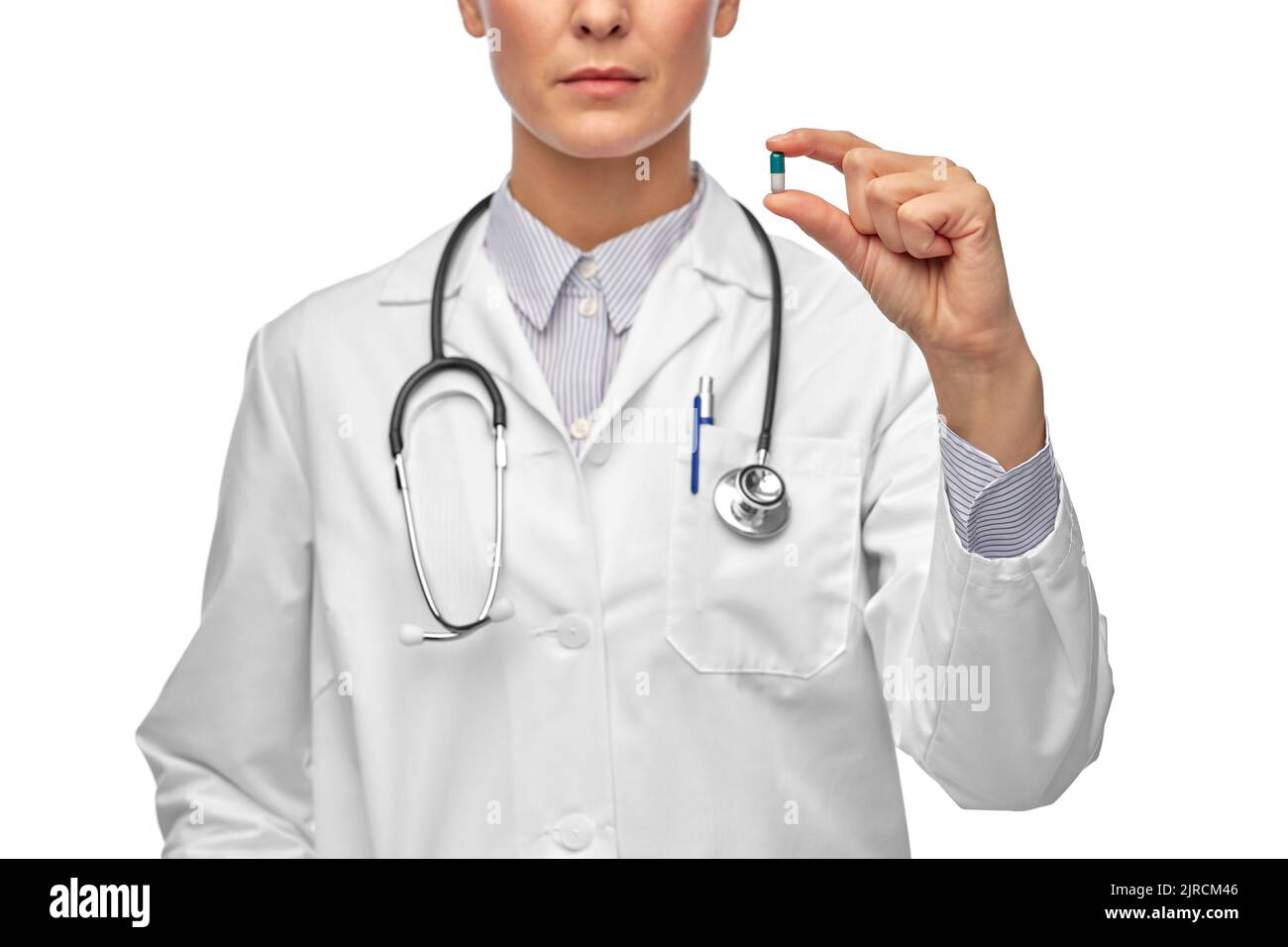 Doctor holding medicine hi-res stock photography and images - Alamy