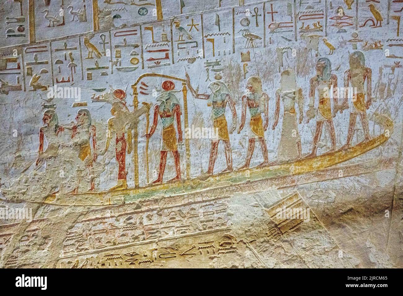 KV6 Tomb of Ramesses IX intact with hieroglyphs and paintings at the ...