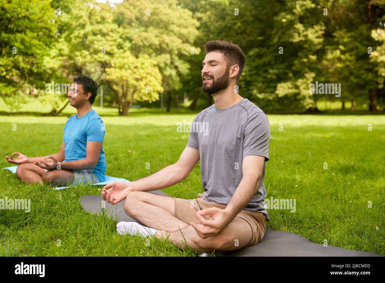 Beautiful indian woman meditating in hi-res stock photography and ...