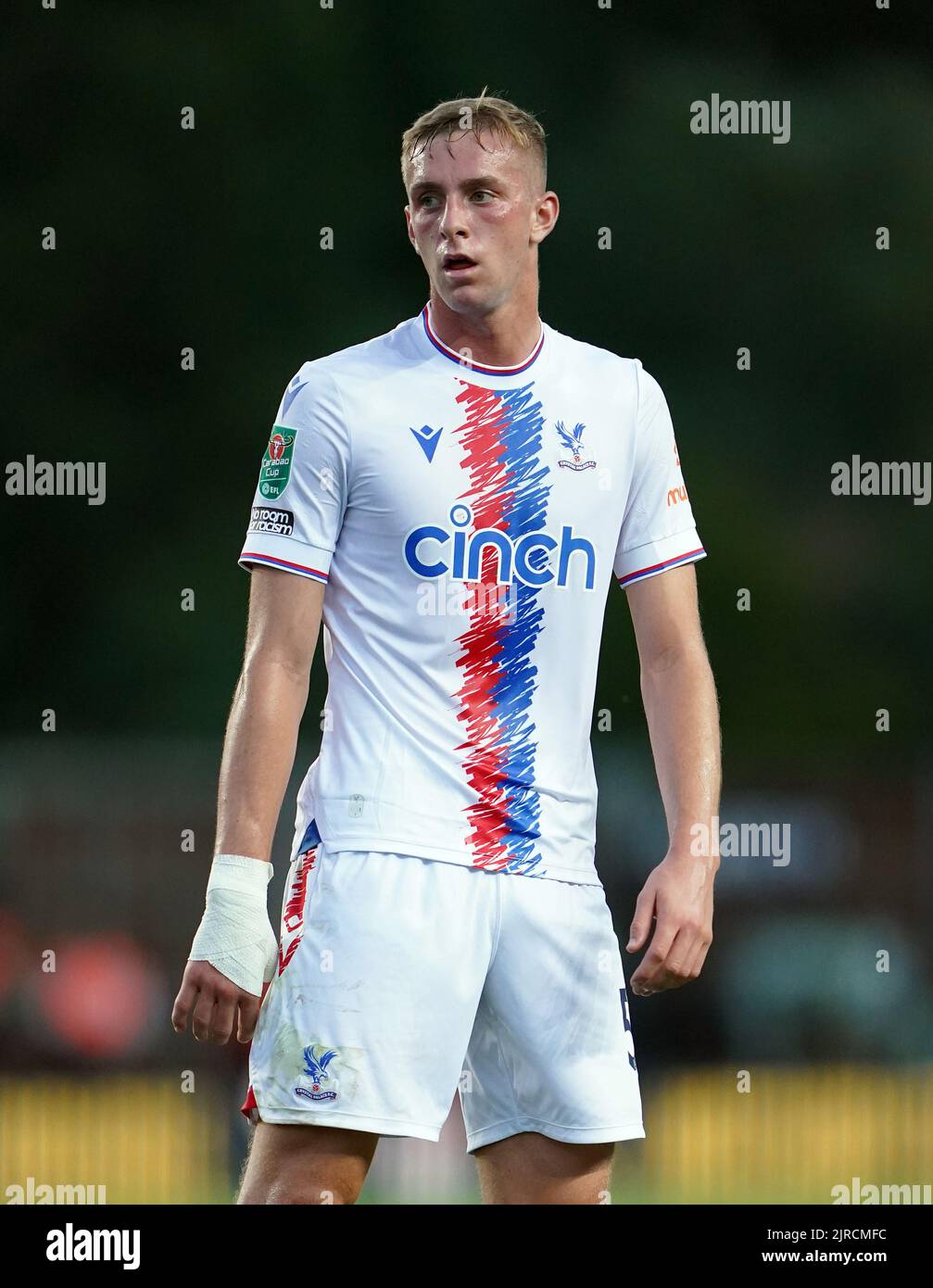 Crystal Palace's James Tomkins during the Carabao Cup second round ...