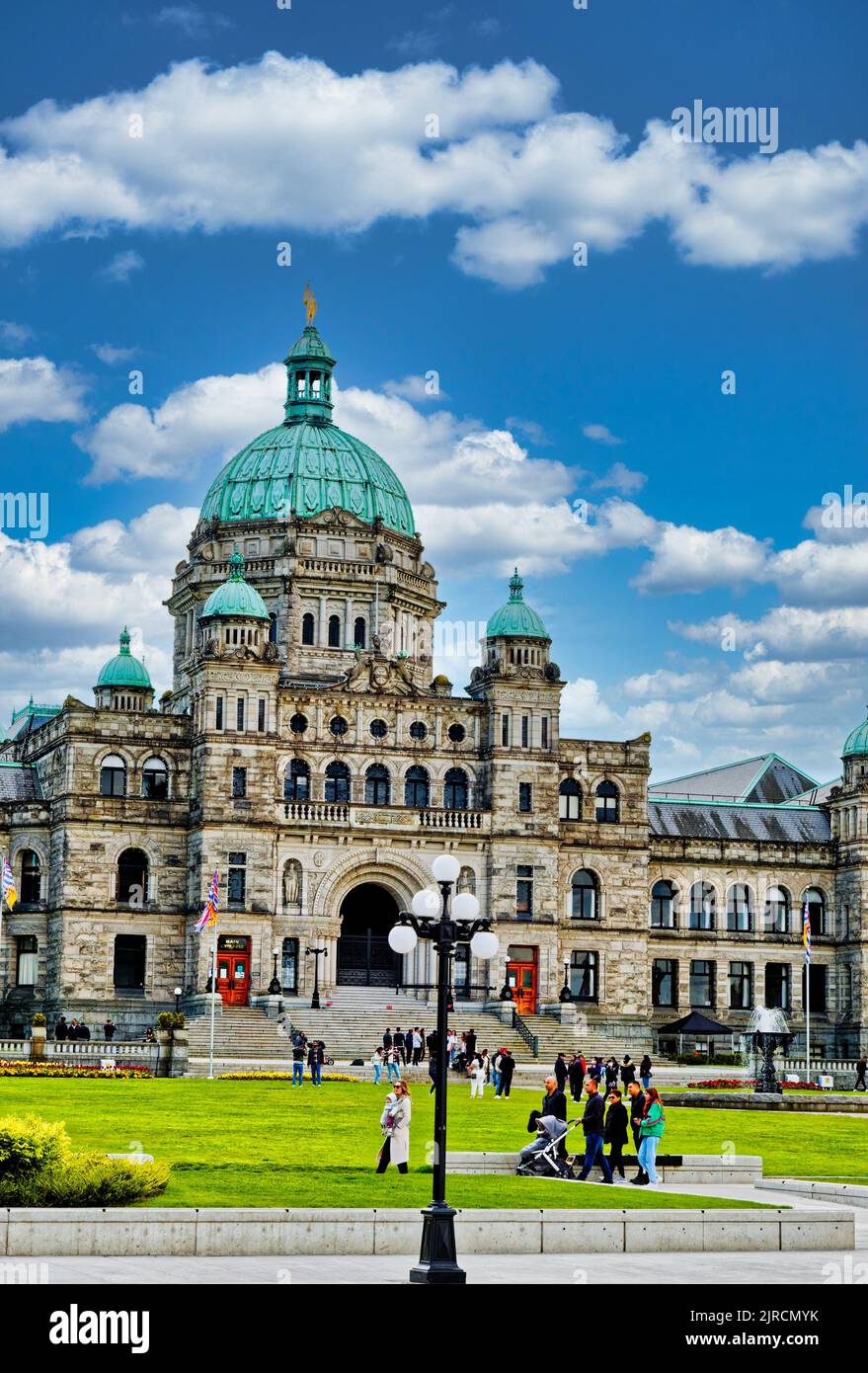 VICTORIA, BRITISH COLUMBIA - April 28, 2022: Victoria is the capital ...