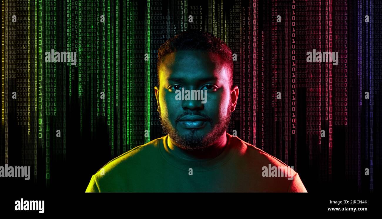 Portrait african american programmer hi-res stock photography and images - Alamy