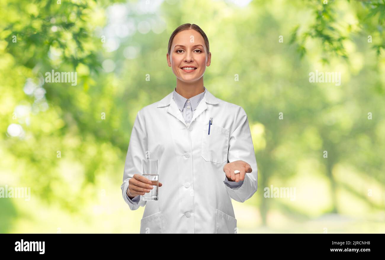 Woman doctor medicine water hi-res stock photography and images - Alamy