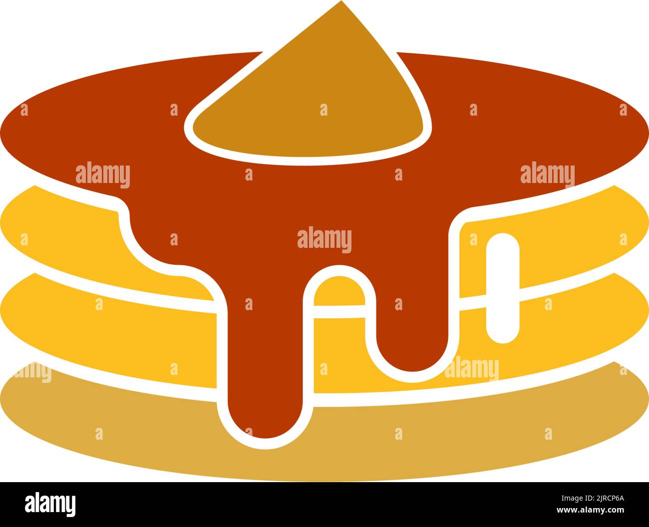 Pancake icon flat design illustration template Stock Vector Image & Art ...