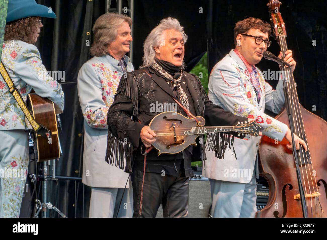 Marty Stuart and His Fabulous Superlatives perform an outdoor concert ...