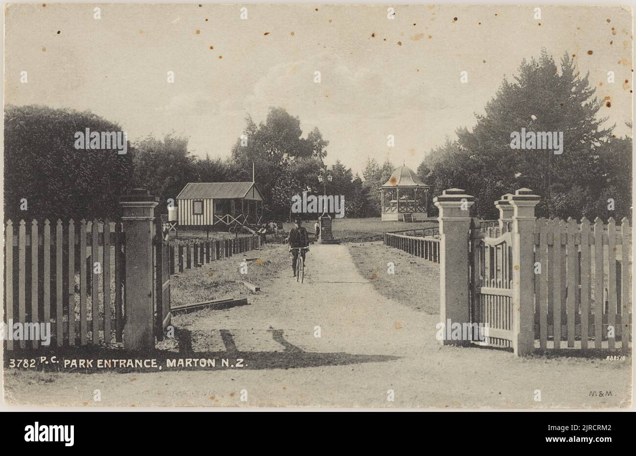 Park Entrance, Marton, New Zealand, 1909, Marton, by Muir & Moodie ...