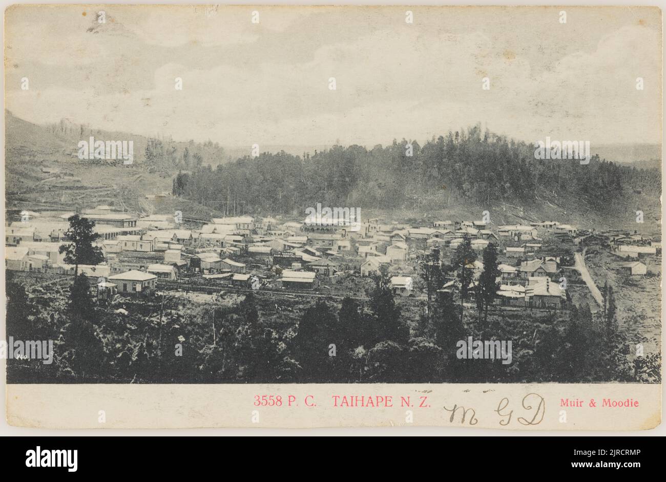 Taihape, New Zealand, 1904-1915, Taihape, by Muir & Moodie Stock Photo ...