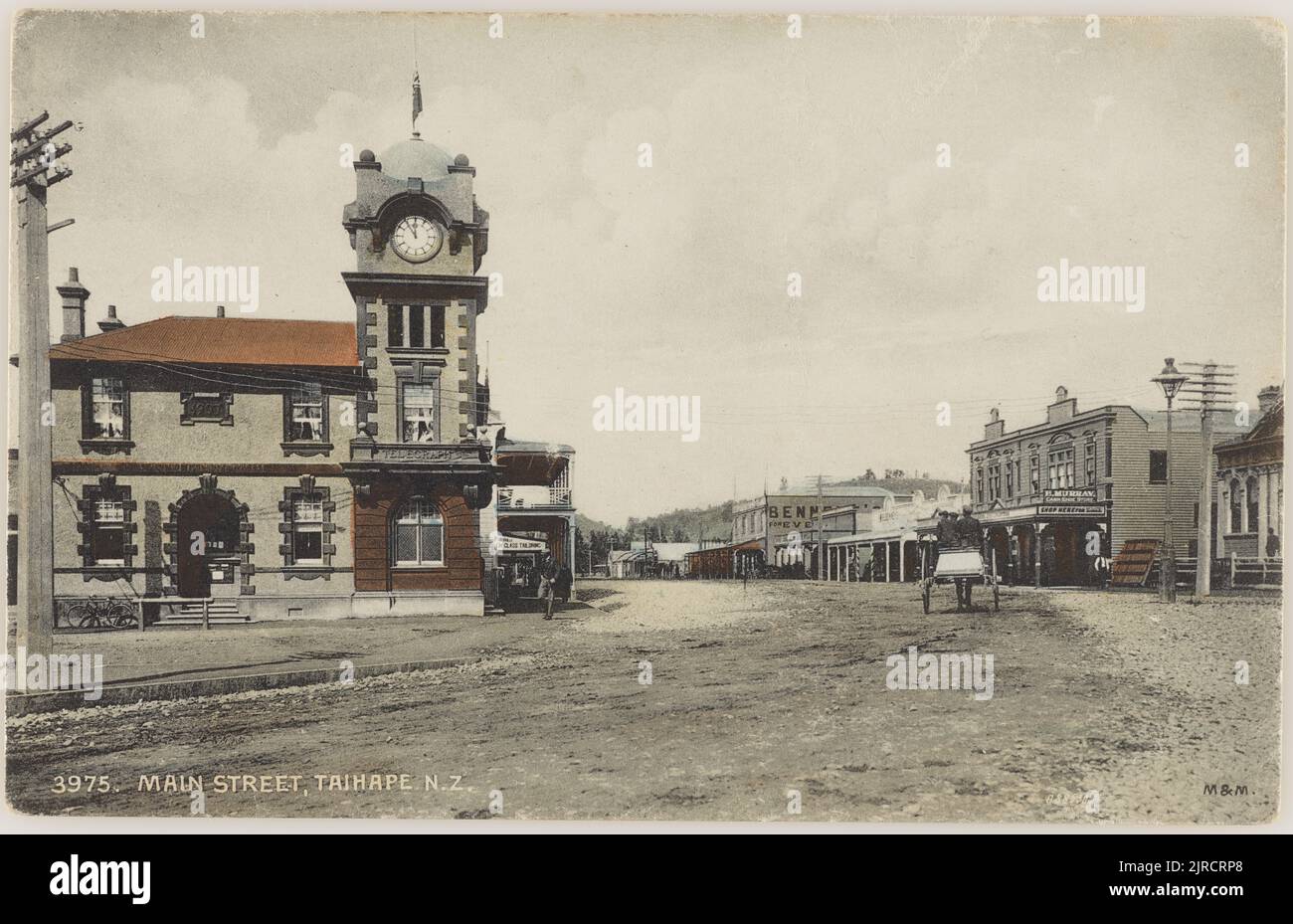 Main Street, Taihape, 1909, Taihape, by Muir & Moodie Stock Photo - Alamy