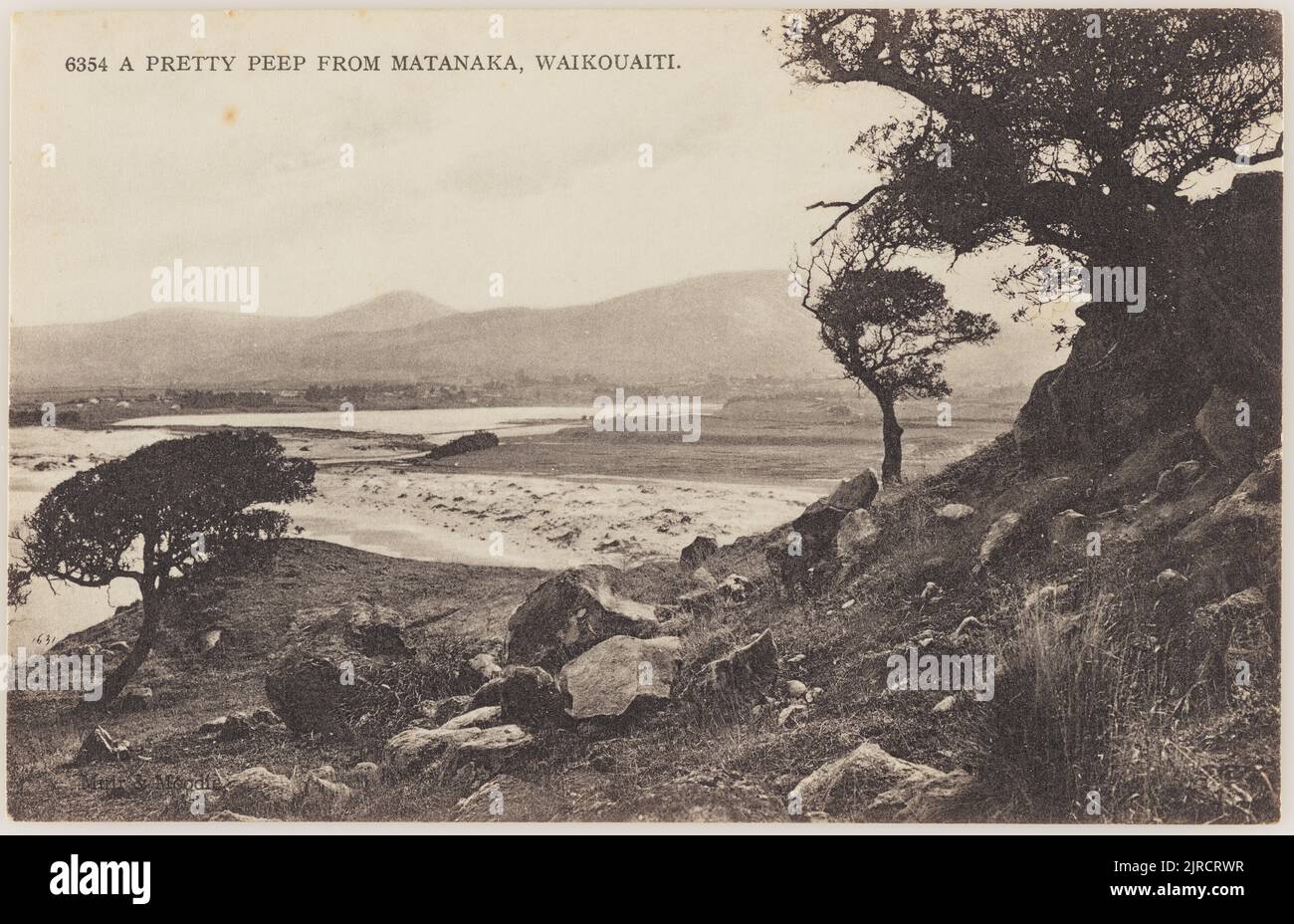 A Pretty Peep from Matanaka, Waikouaiti, 1910, Waikouaiti, by Muir ...